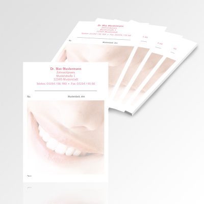 Rezeptblätter 01 für den Zahnarzt - DocCards® more than print