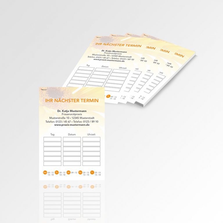 Terminblöcke 1610 für den Frauenarzt - DocCards® more than print